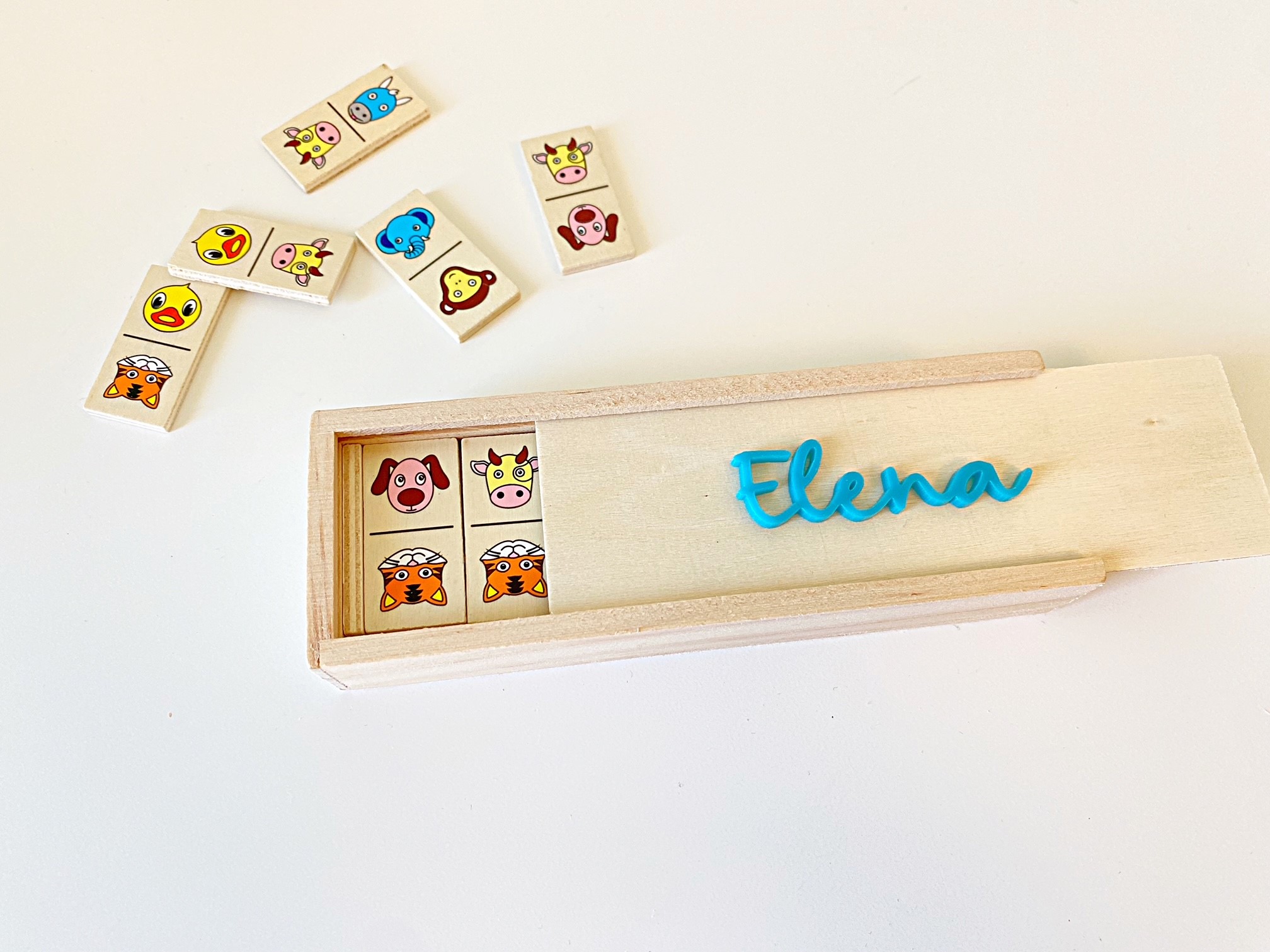 Juego dominó de animales personalizado - Mil Estrellas Kids